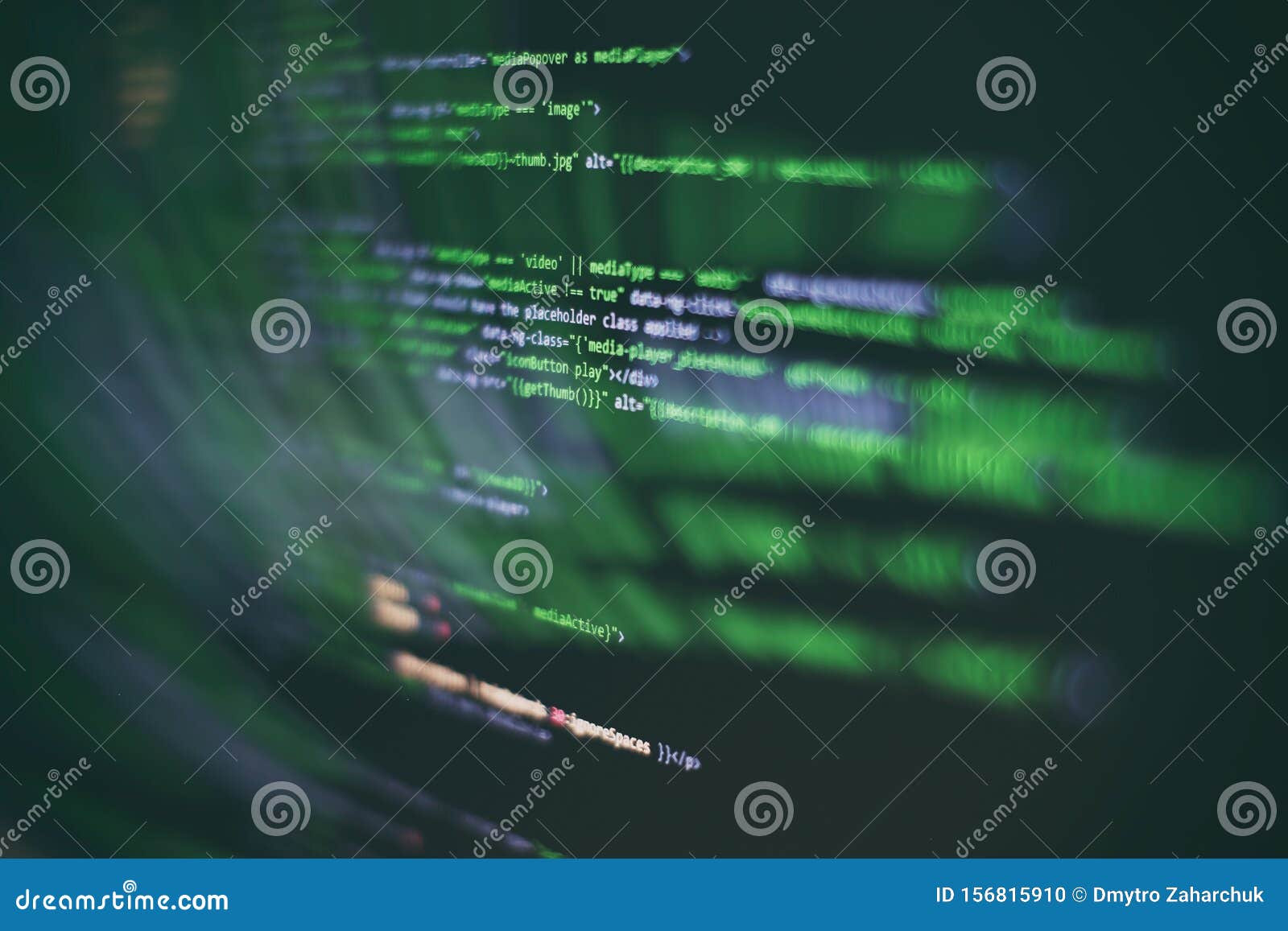 Programmer Workplace Big Data Storage And Cloud Computing Representation Programming Code