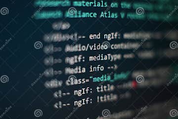 Programmer Workplace. Big Data Storage and Cloud Computing Representation. Programming Code ...