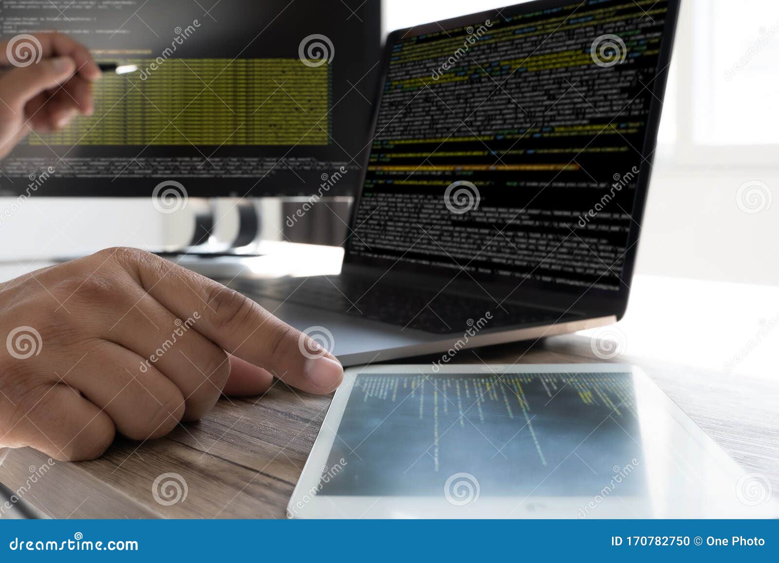 Programmeringscode Abstract Technology Background Developer Programming ...