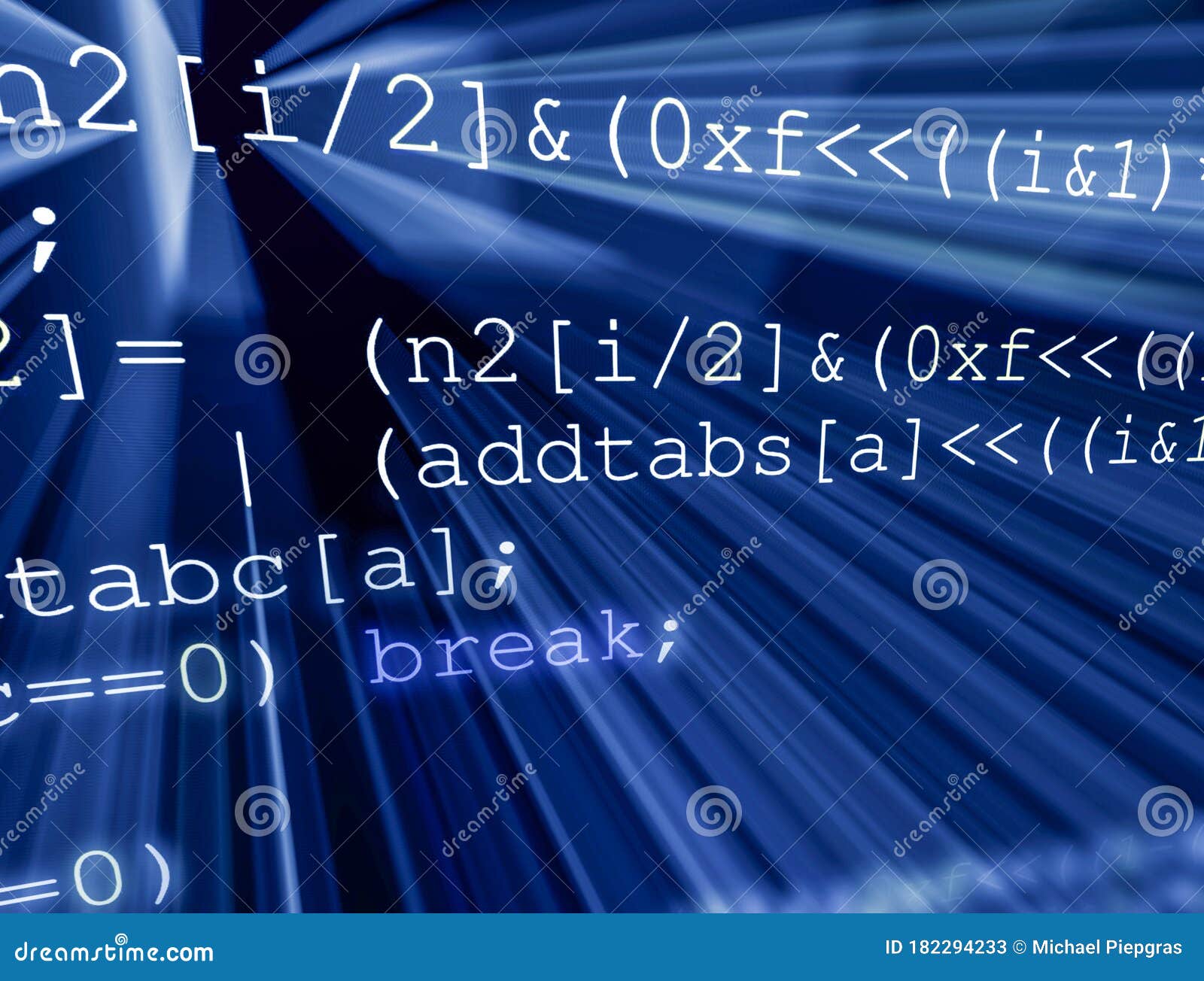 Programmers Code Abstract Screen Of A Software Developer Source Code Background With Light 8340