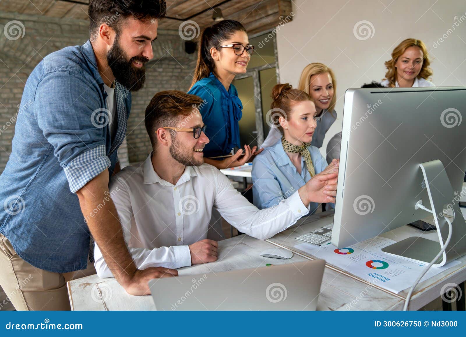 Programmers Cooperating at it Company Developing Apps. Business People Technology Concept Stock ...