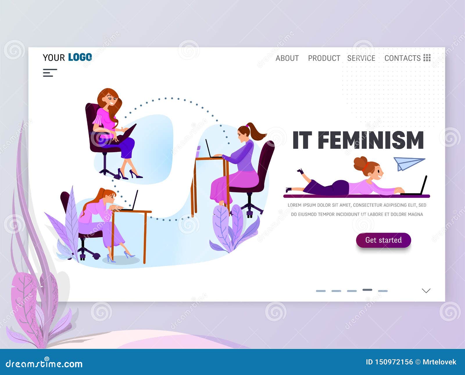 It Programmers and Designers Division - Landing Page Template Stock ... It Programmers and Designers Division - Landing Page Template Stock ...