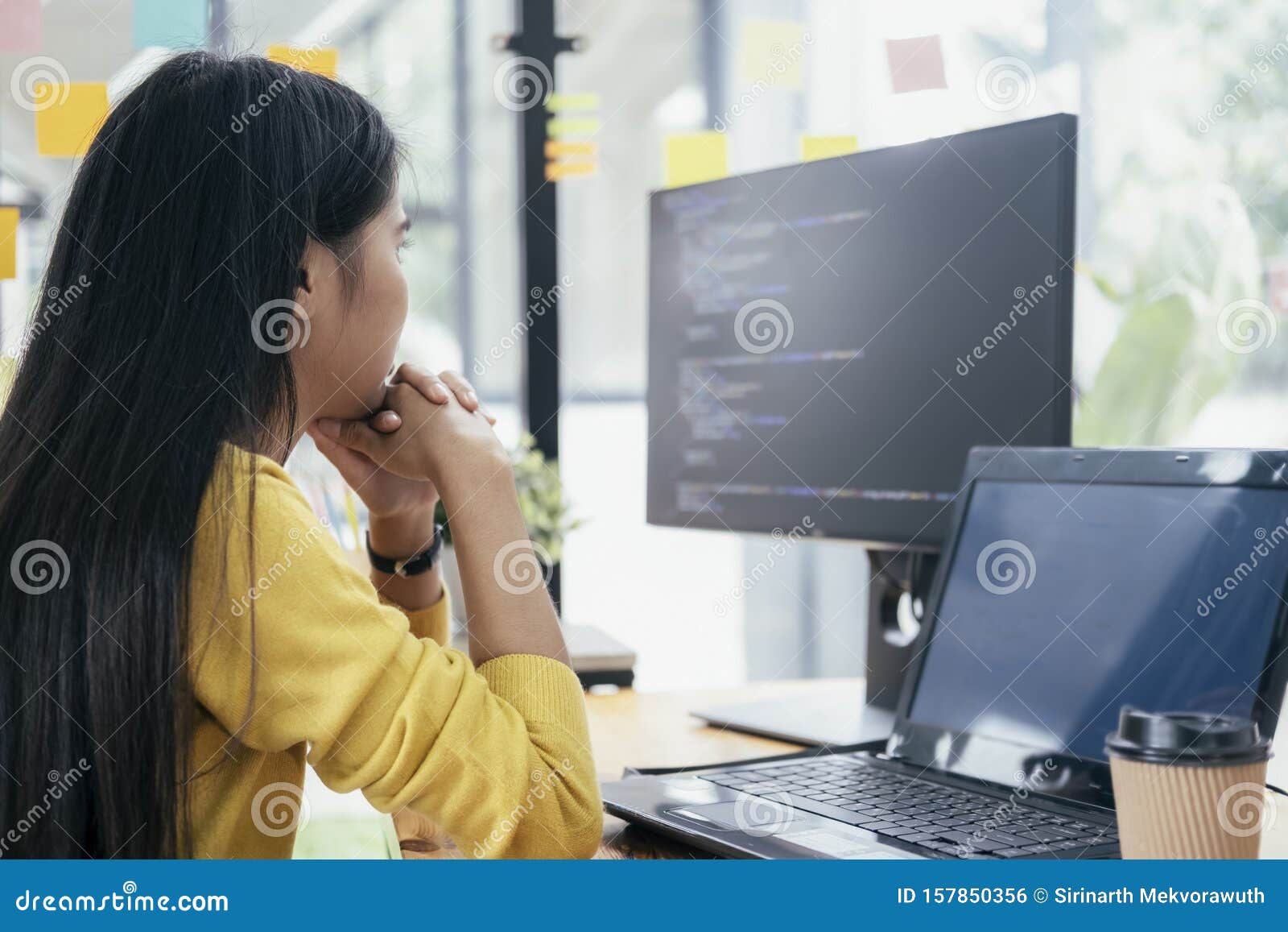 Programmers And Developer Teams Are Coding And Developing Software