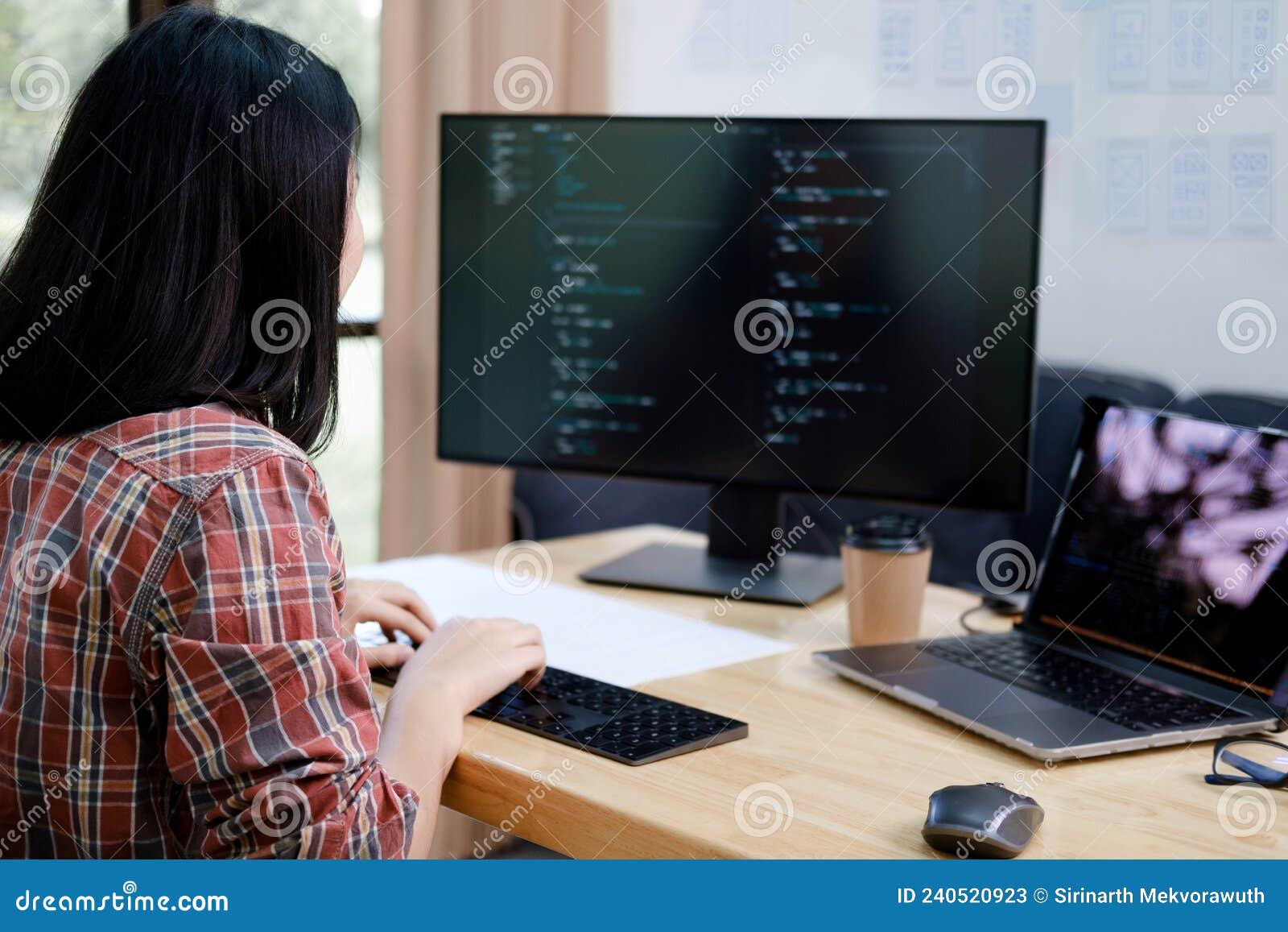 Programmers and Developer Teams are Coding and Developing Software Stock Image - Image of ...