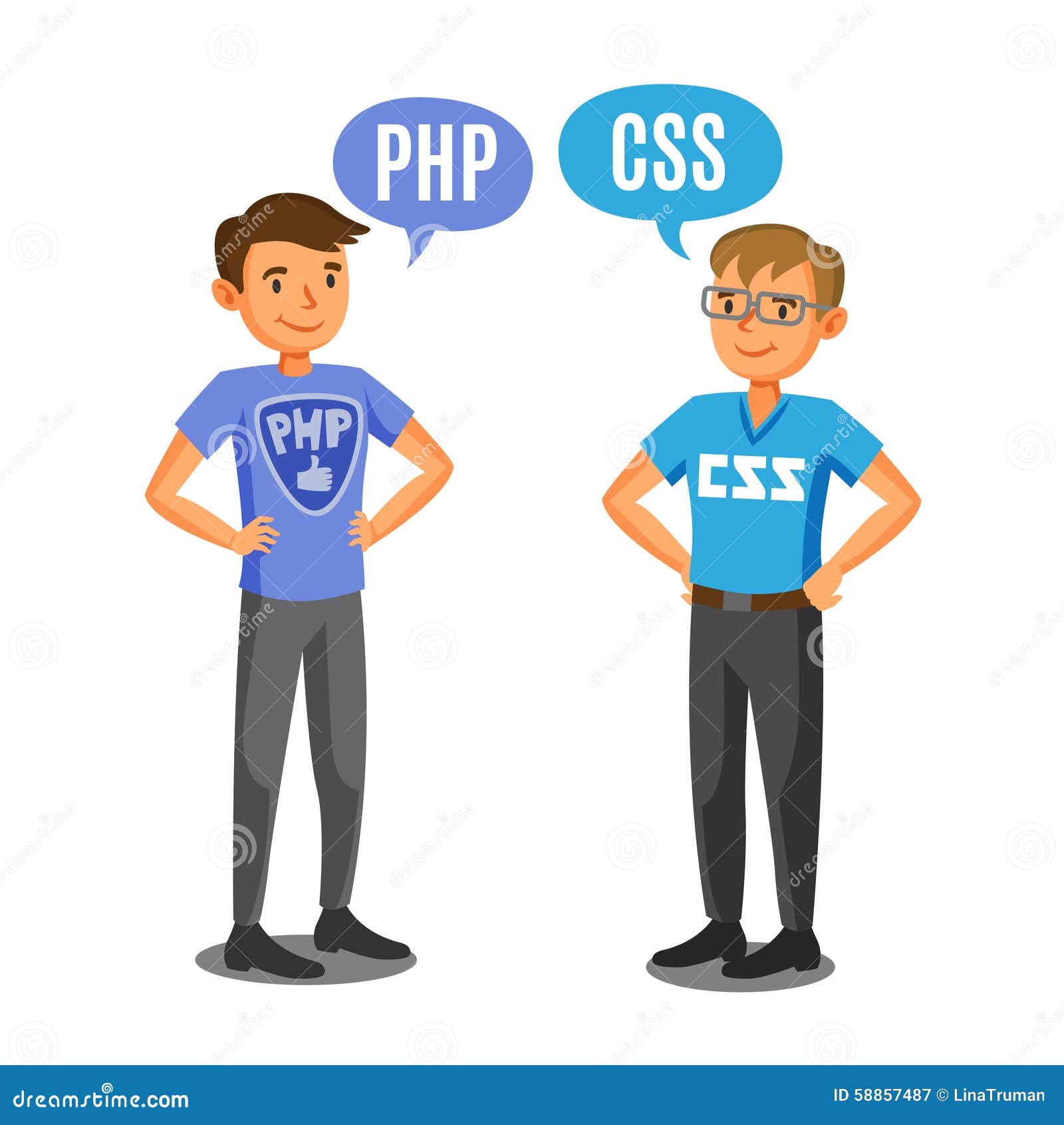 Coding Teamwork Concept Create Code Of Programming Language Cartoon Vector 0077