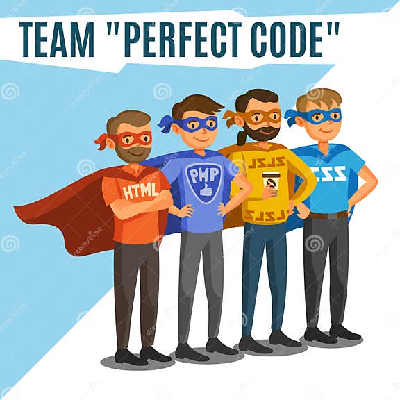 Programmers Developers Process Coding Teamwork Programming C Stock 6709