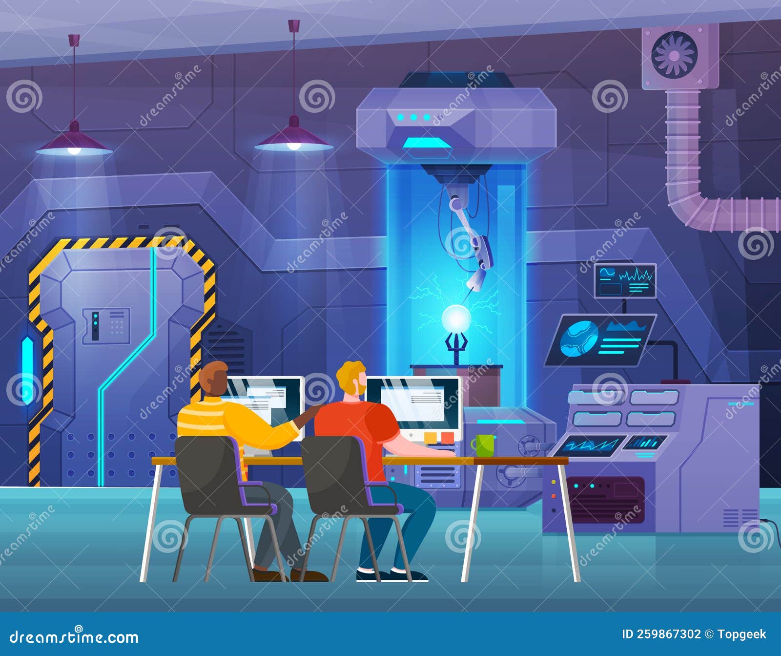 Programmers Scientists in Laboratory Conduct Experiment, Develop Tests ...