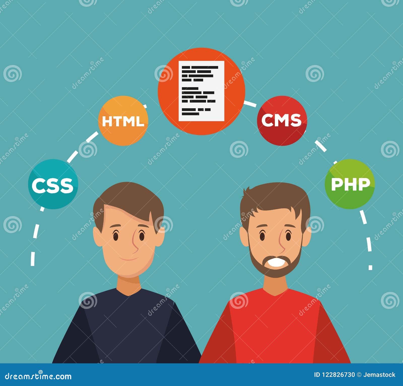 Software and programming stock vector. Illustration of project - 122826730