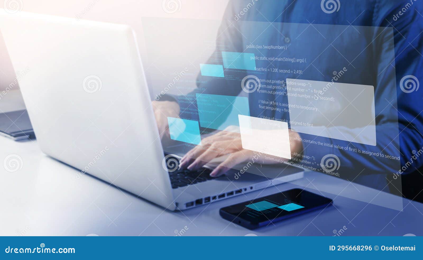 Programmers Work On Coding And Developing Software Systemsprogrammer 0408