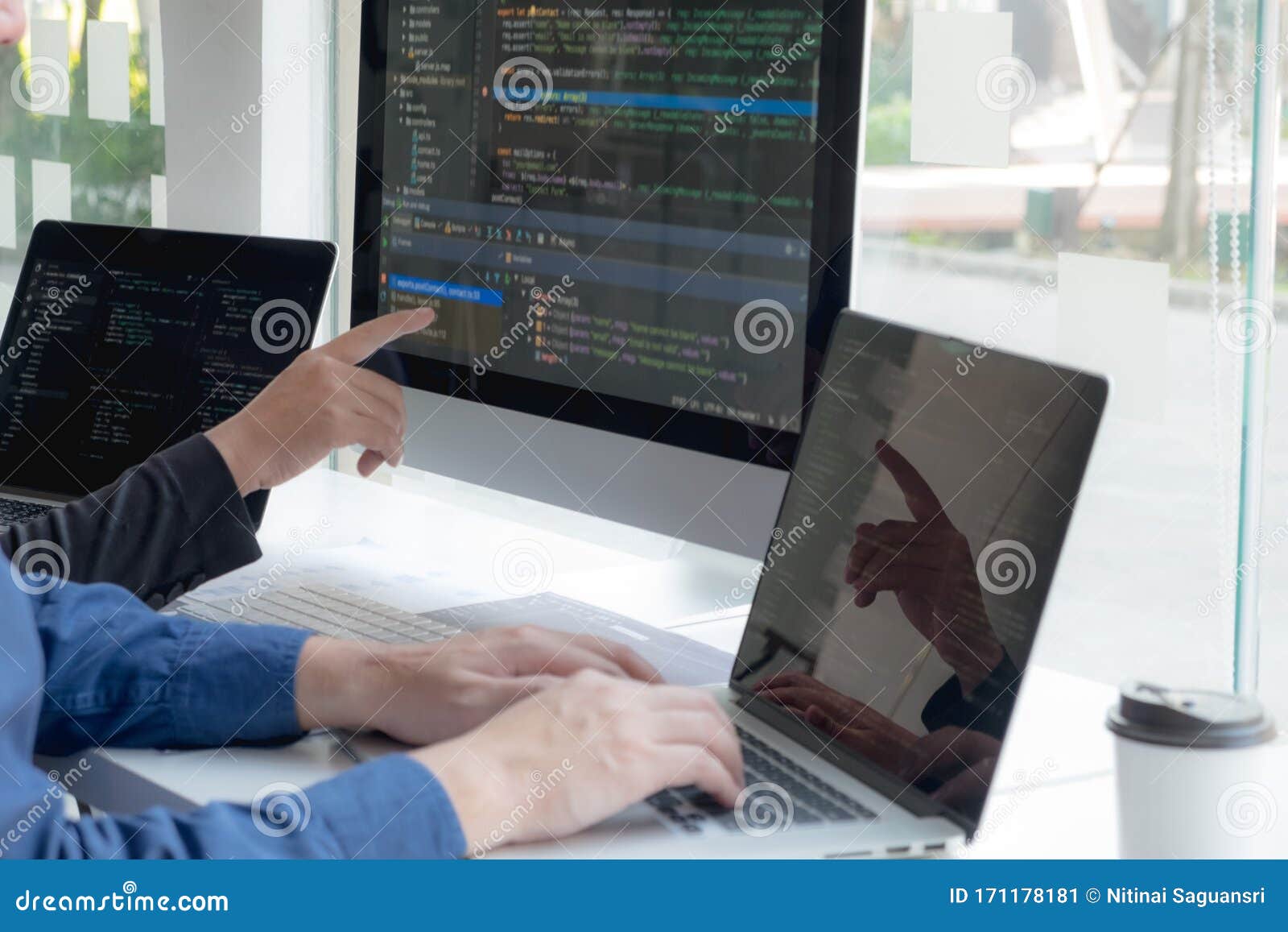 Programmers Work on the Development of Coding and Coding Technology on ...