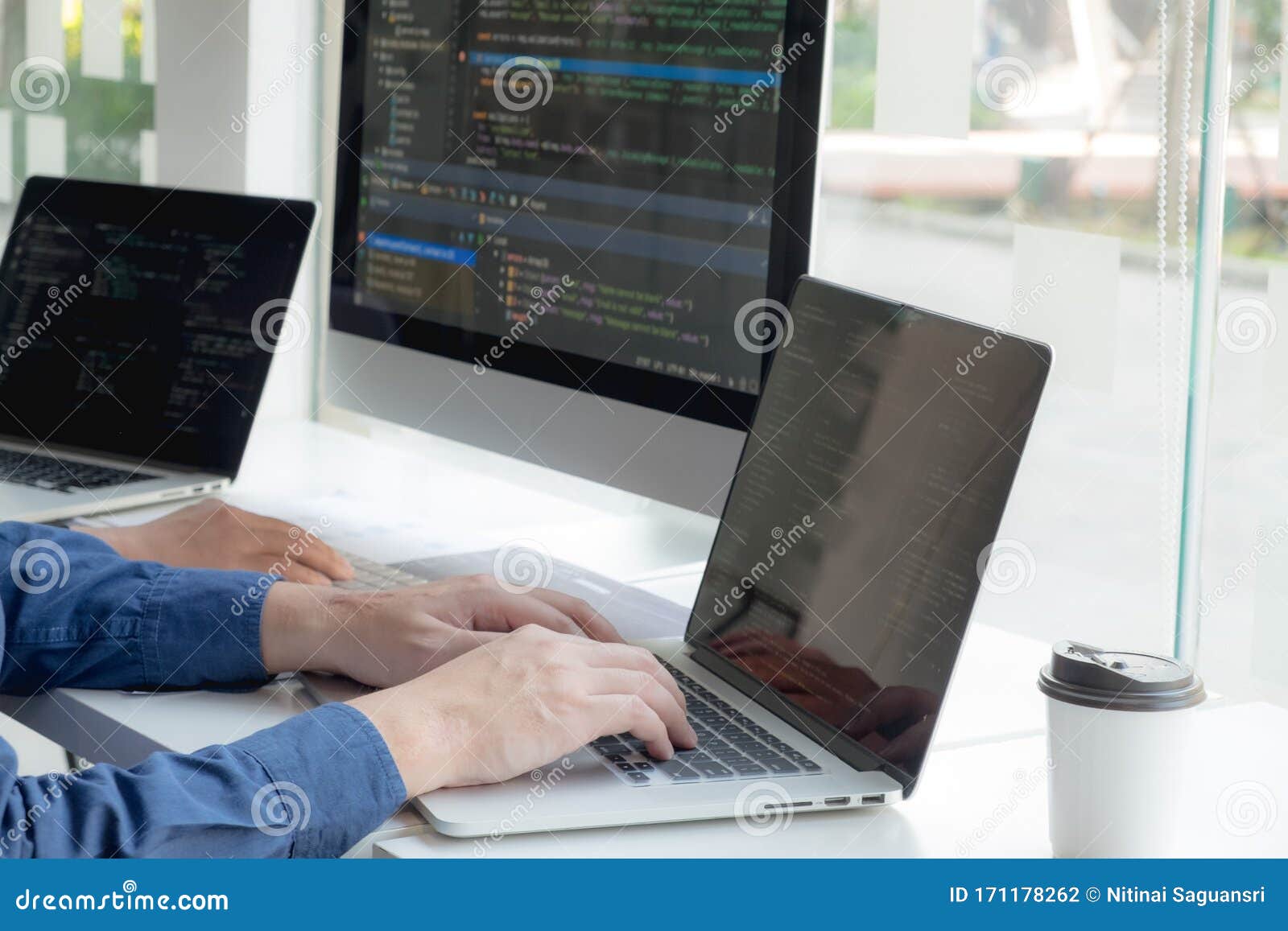 Programmers Work on the Development of Coding and Coding Technology on ...