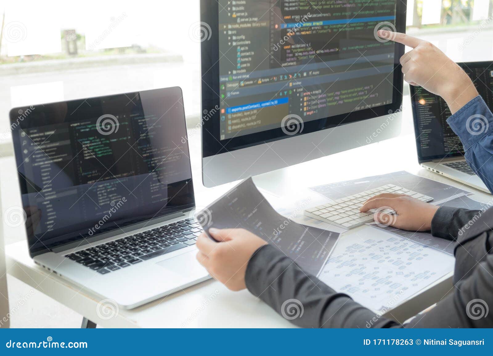 Programmers Work on the Development of Coding and Coding Technology on ...