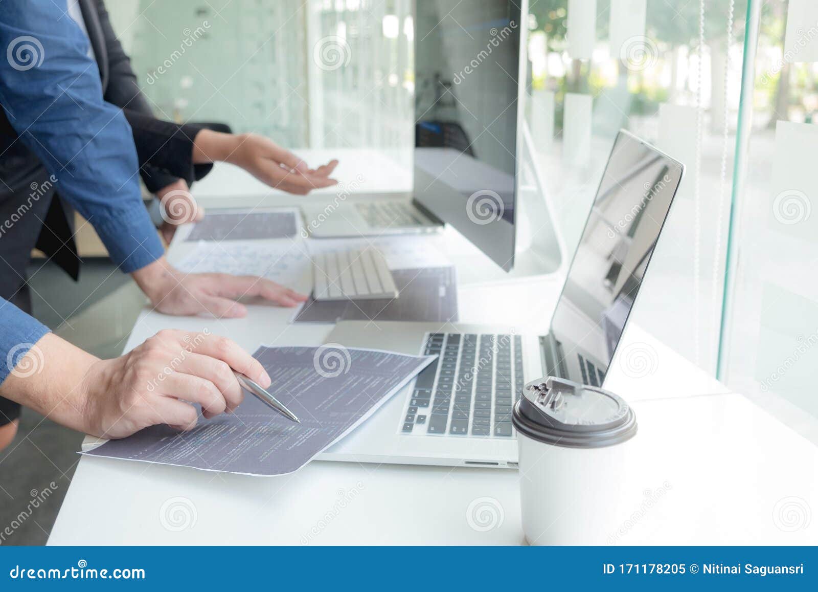 Programmers Work on the Development of Coding and Coding Technology on ...