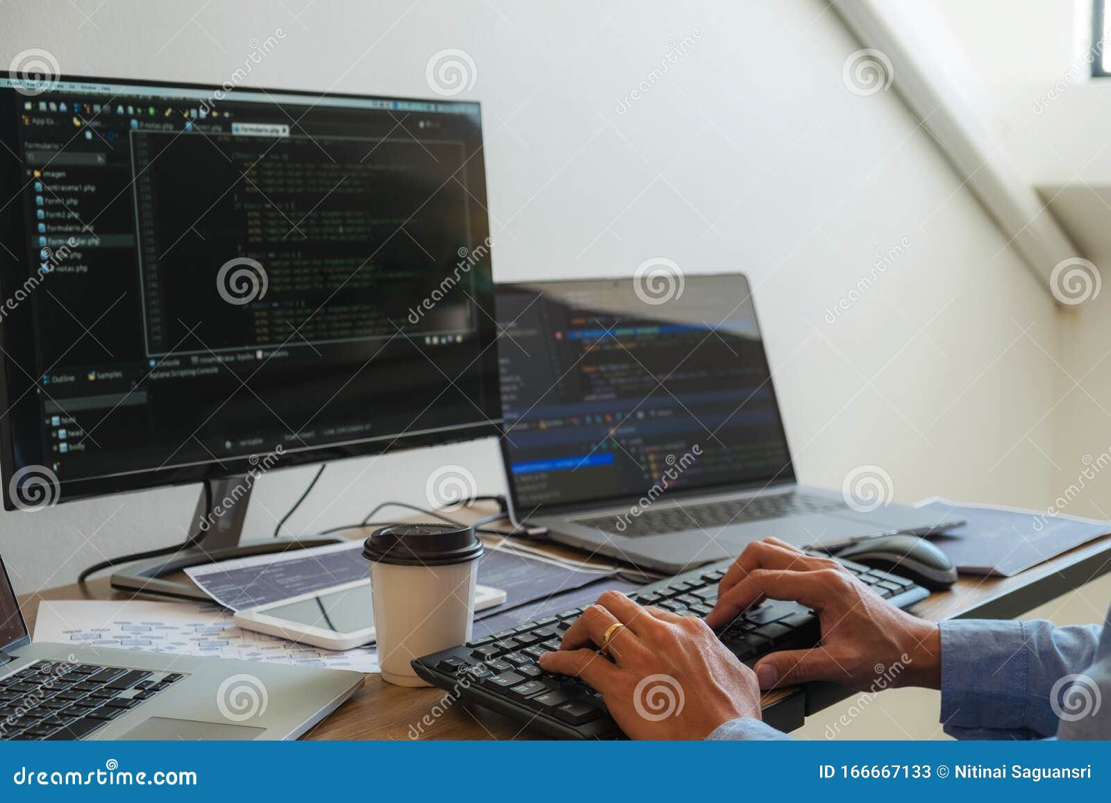 Programmers Working In Programming Programmer Developer And Coding Technology Website Design