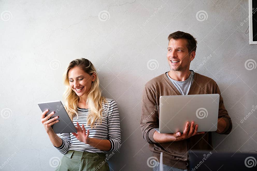 Programmers Working in a Software Developing Company Office Stock Photo - Image of young ...