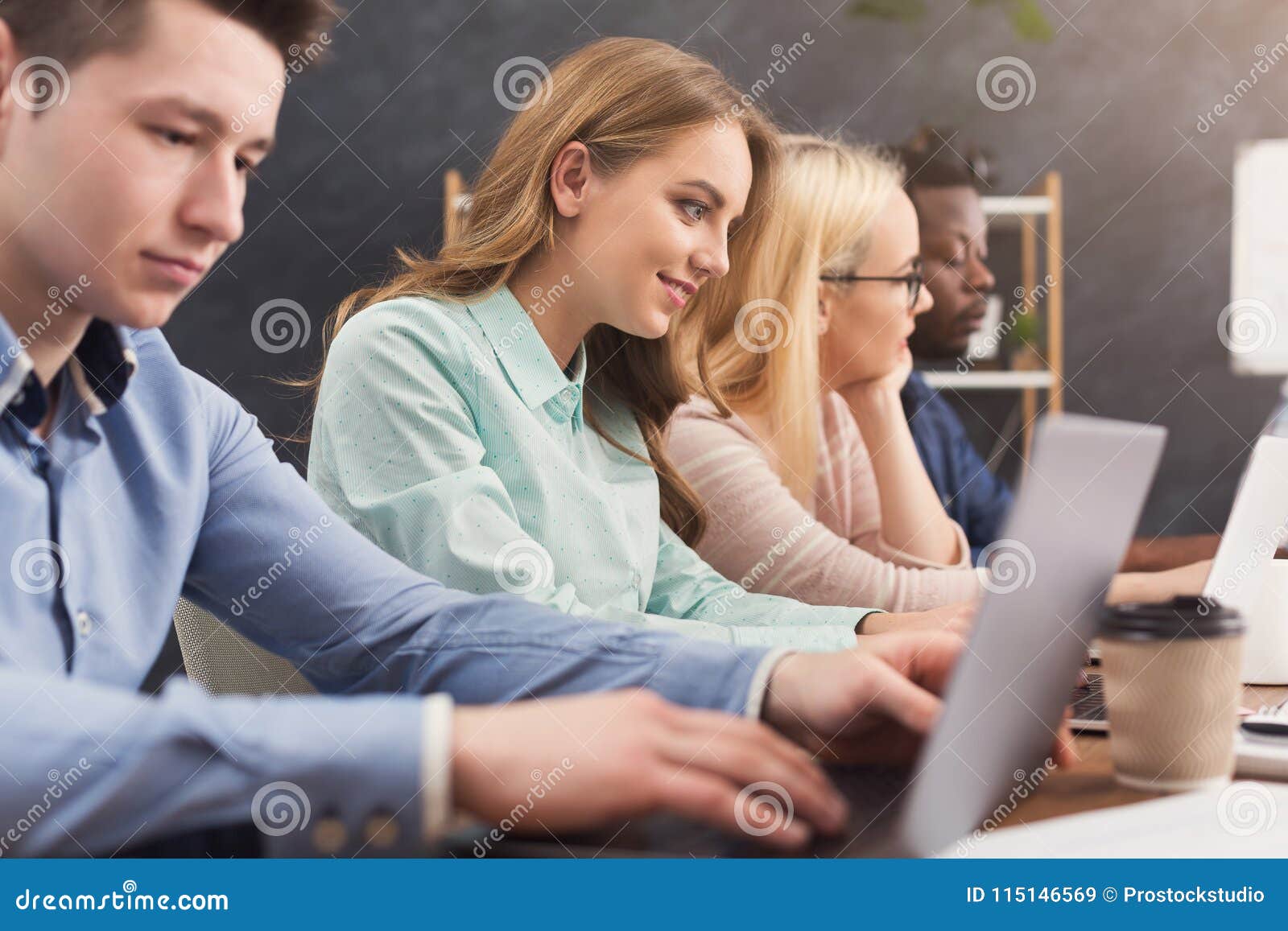 Programmers Working in Software Developing Company Stock Image - Image ...