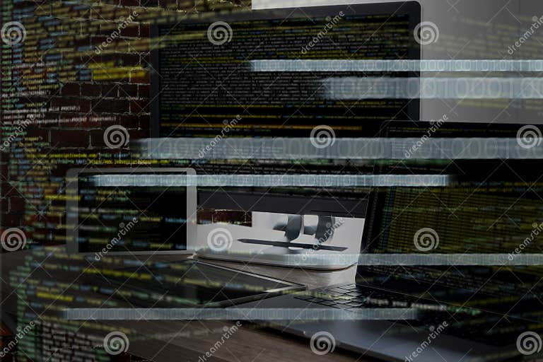 Programmiercode Abstrakter Technologie-Hintergrund Entwickler ...