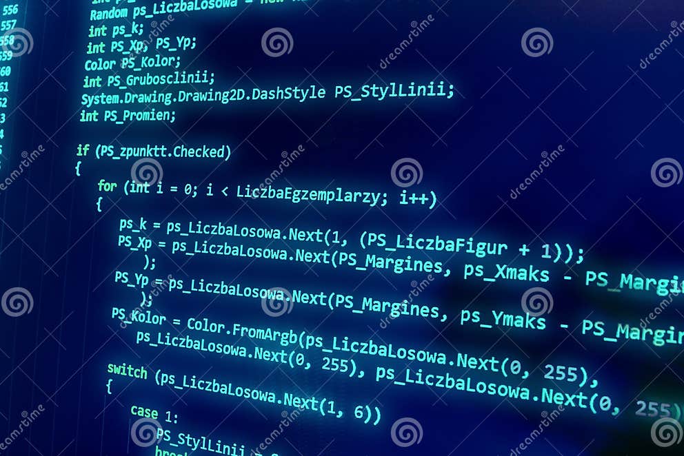 Programmierungskodierungsquellcodeschirm Stockbild - Bild von anwendung ...