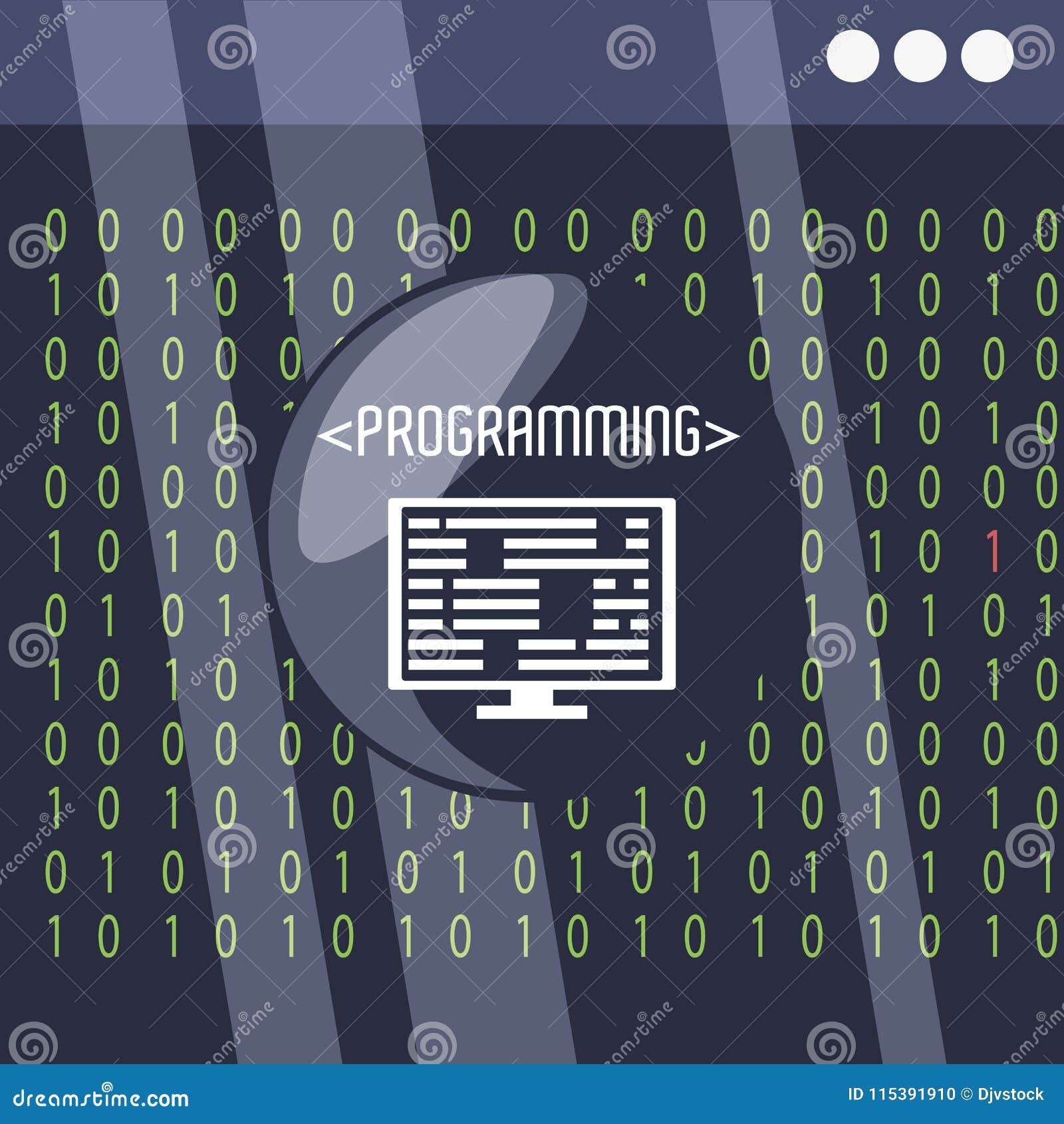 Programmig and Coding Concept Language Stock Vector - Illustration of ...