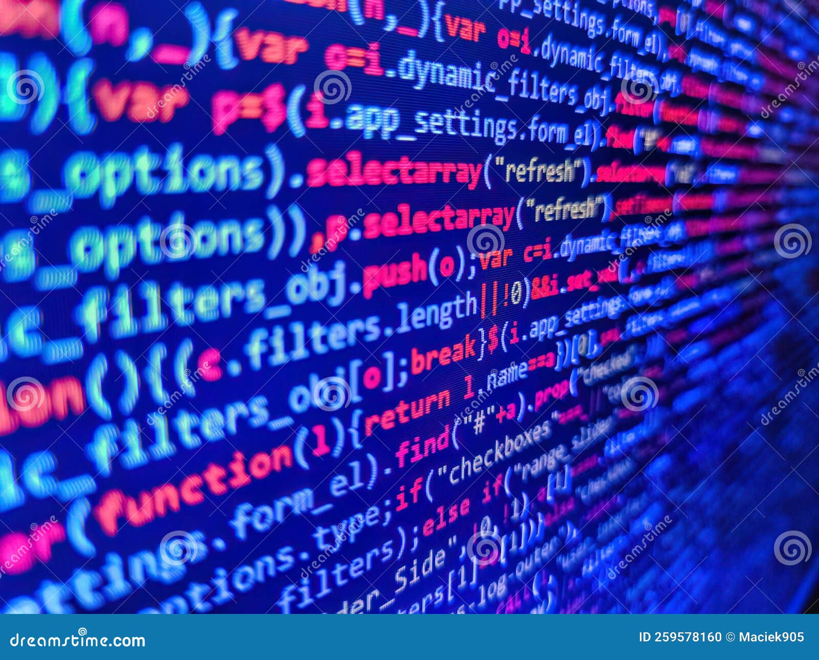 Programming Code Abstract Background Screen Of Software Programing Workflow Abstract Algorithm