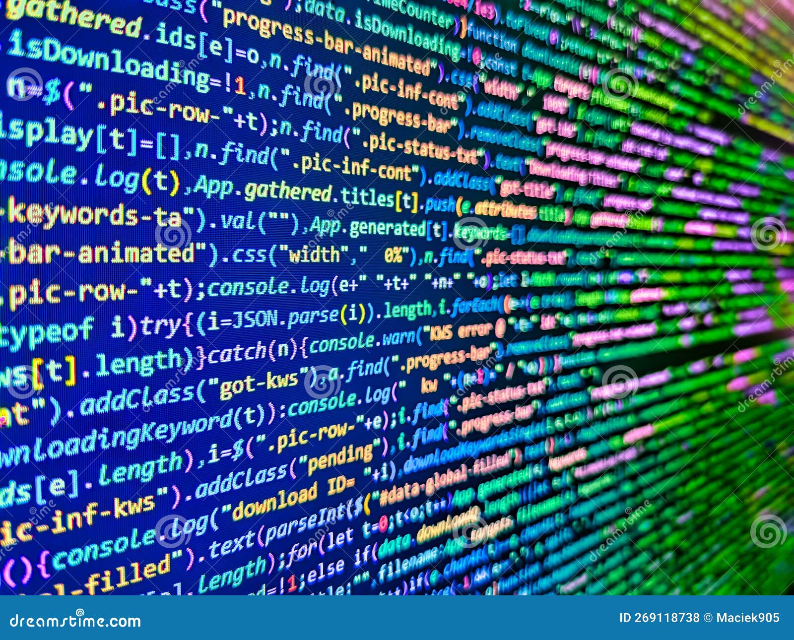 Programming Code Abstract Background Screen Of Software Programmer Occupation Job Tensorflow