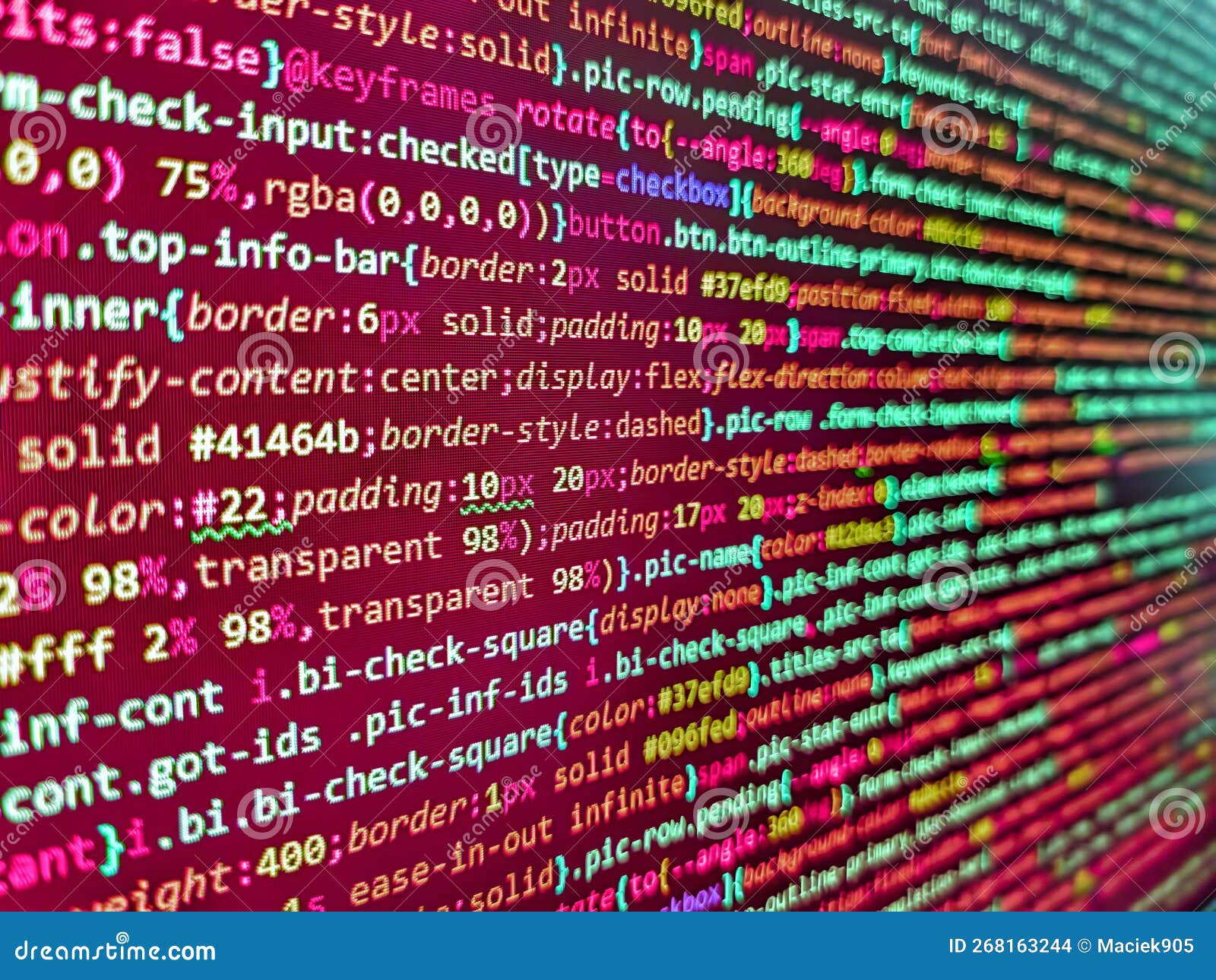 Programming Code Abstract Background Screen Of Software Source Code Photo Template Of Website