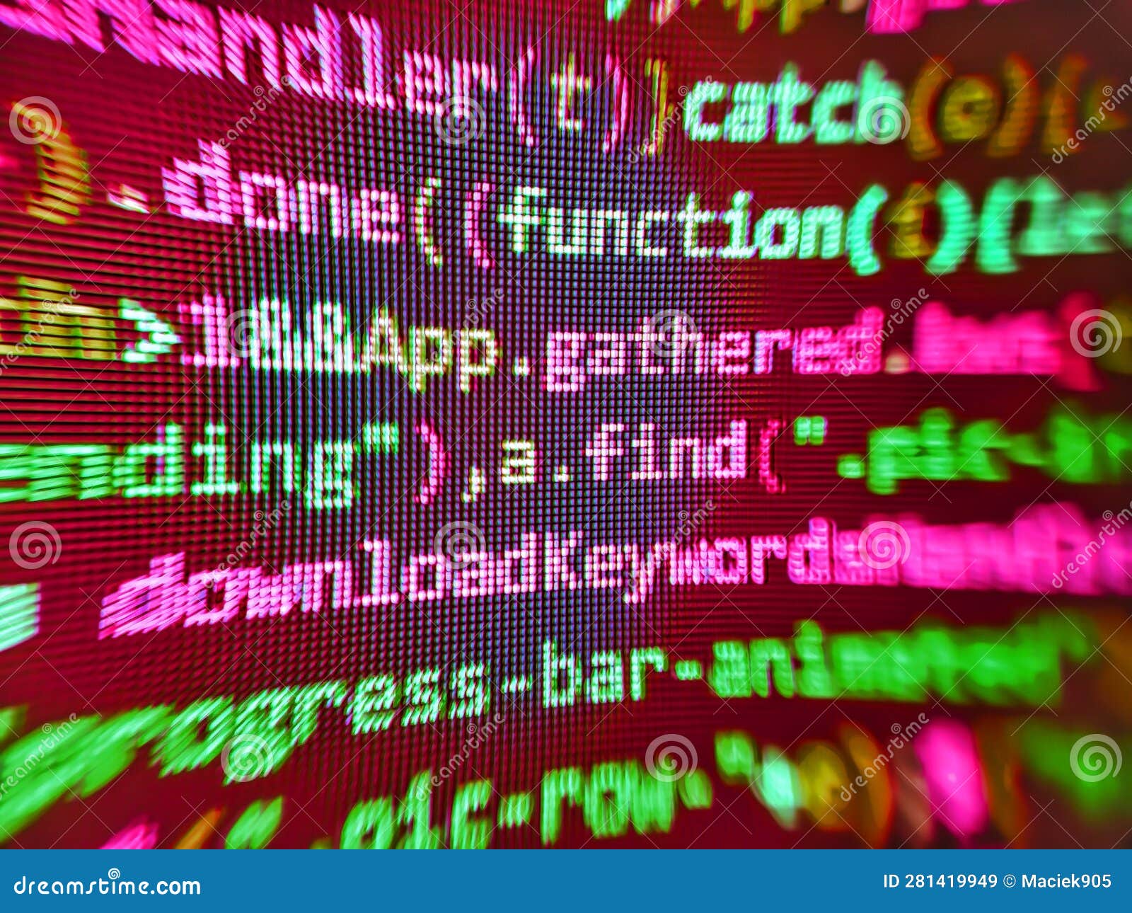Programming Code Abstract Screen Of Software Developer Software Developer Programming Code On