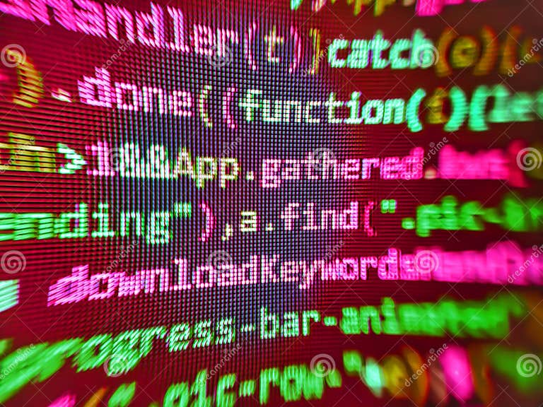 Programming Code Abstract Screen Of Software Developer Software Developer Programming Code On