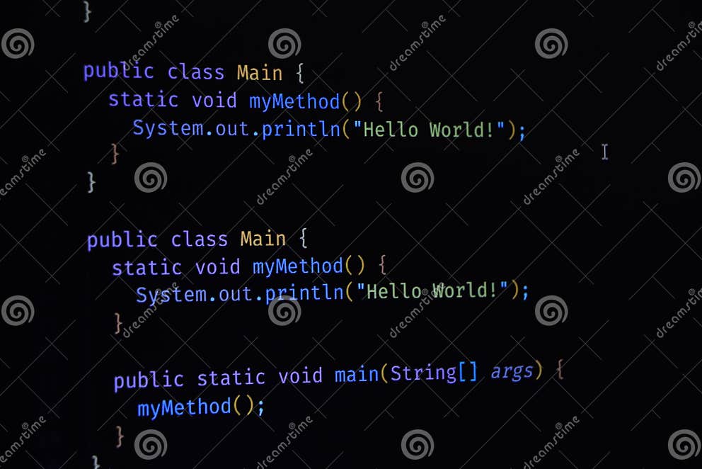 Programming Code Abstract Screen Of Software Developer Computer Script 7126