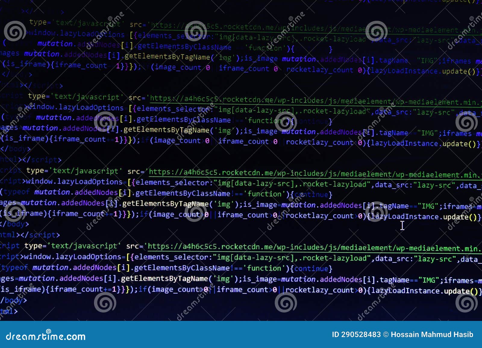 Programming Code Abstract Screen Of Software Developer Computer Script Stock Image Image Of 4306