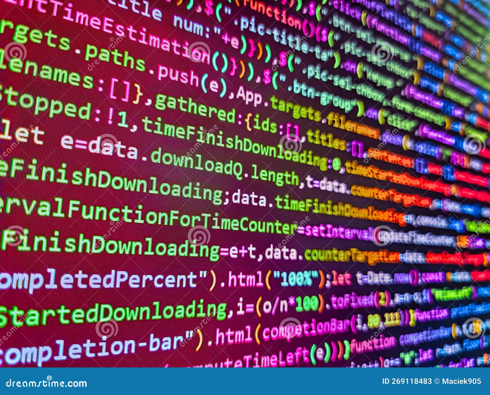 Programming Code Abstract Software Technology Background Of Software Developer And Computer