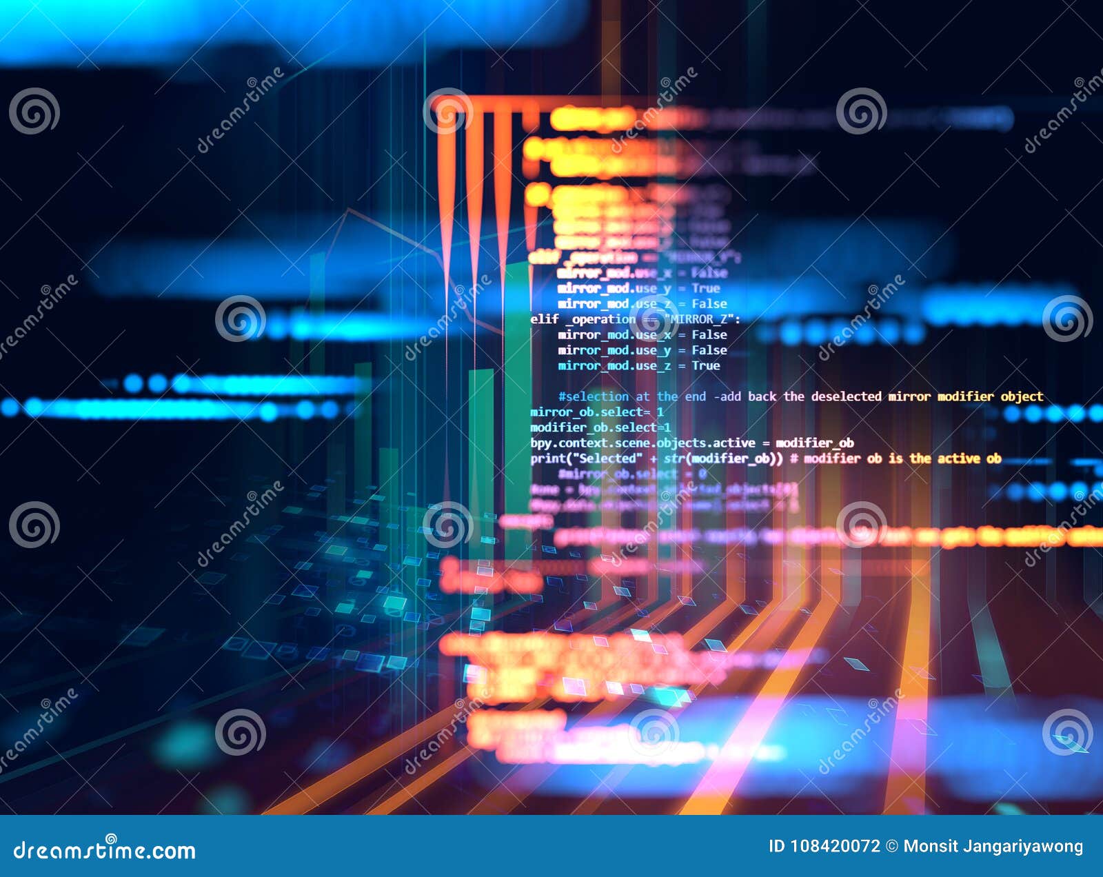 Programming Code Abstract Technology Background of Software Developer ...