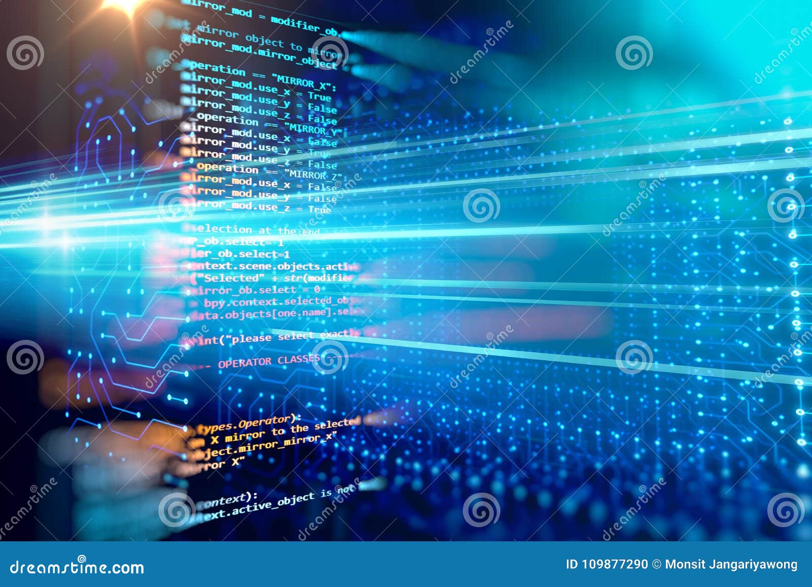 Programming Code Abstract Technology Background of Software Developer ...