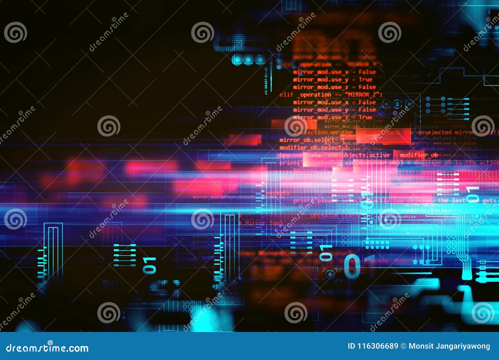 Programming Code Abstract Technology Background Of Software Developer And Computer Script Stock