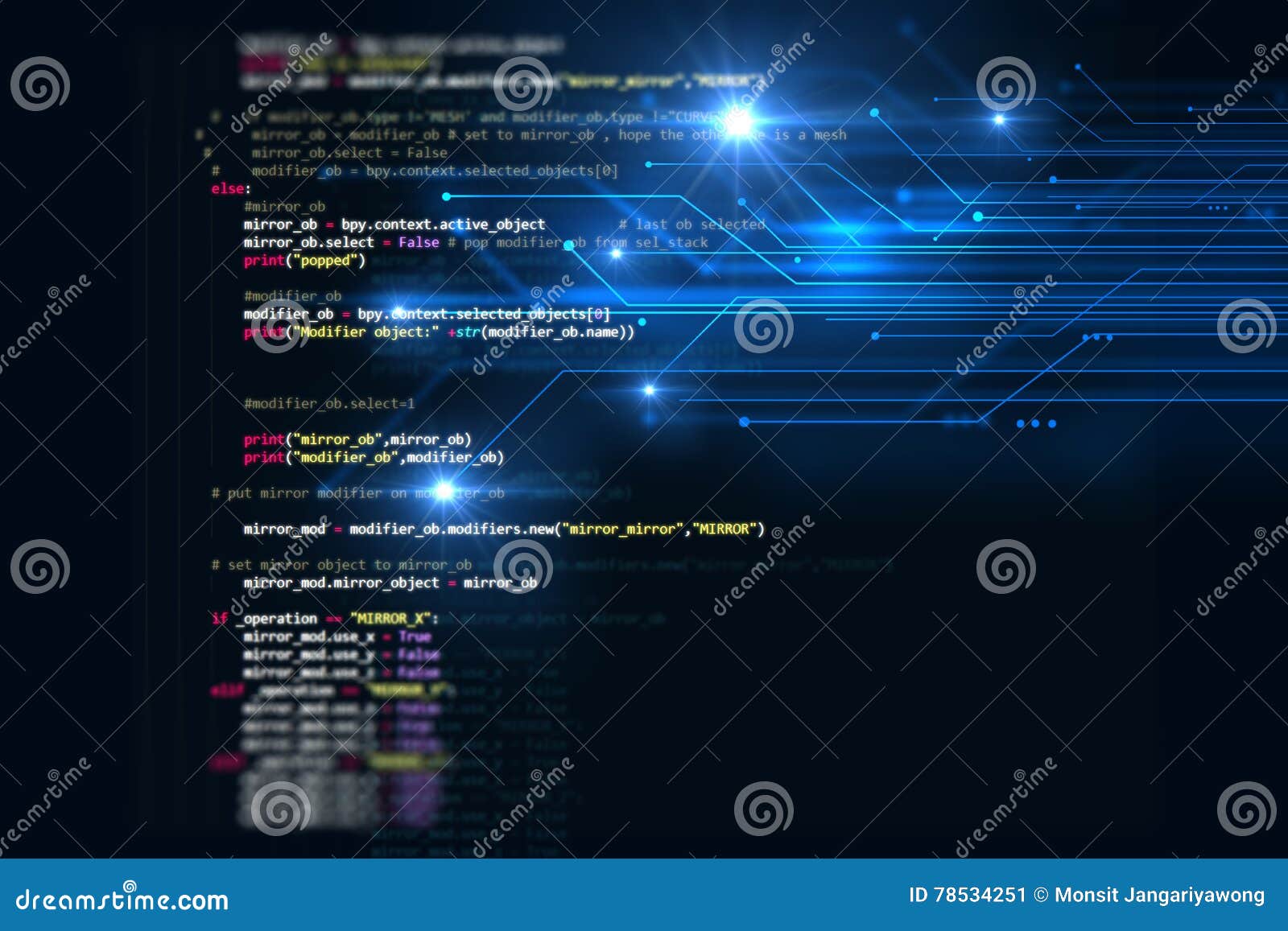 Programming Code Abstract Technology Background of Software Developer ...