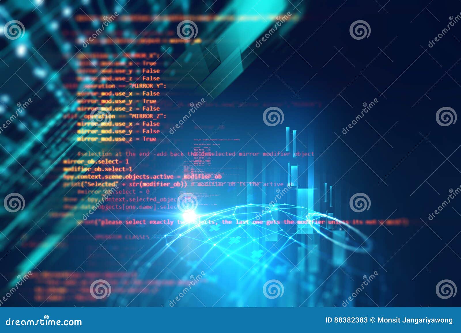 Programming Code Abstract Technology Background Of Software Developer And Computer Script Stock
