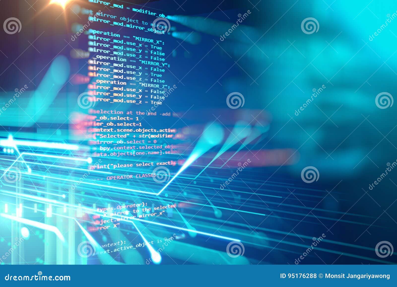 Programming Code Abstract Technology Background of Software Developer ...