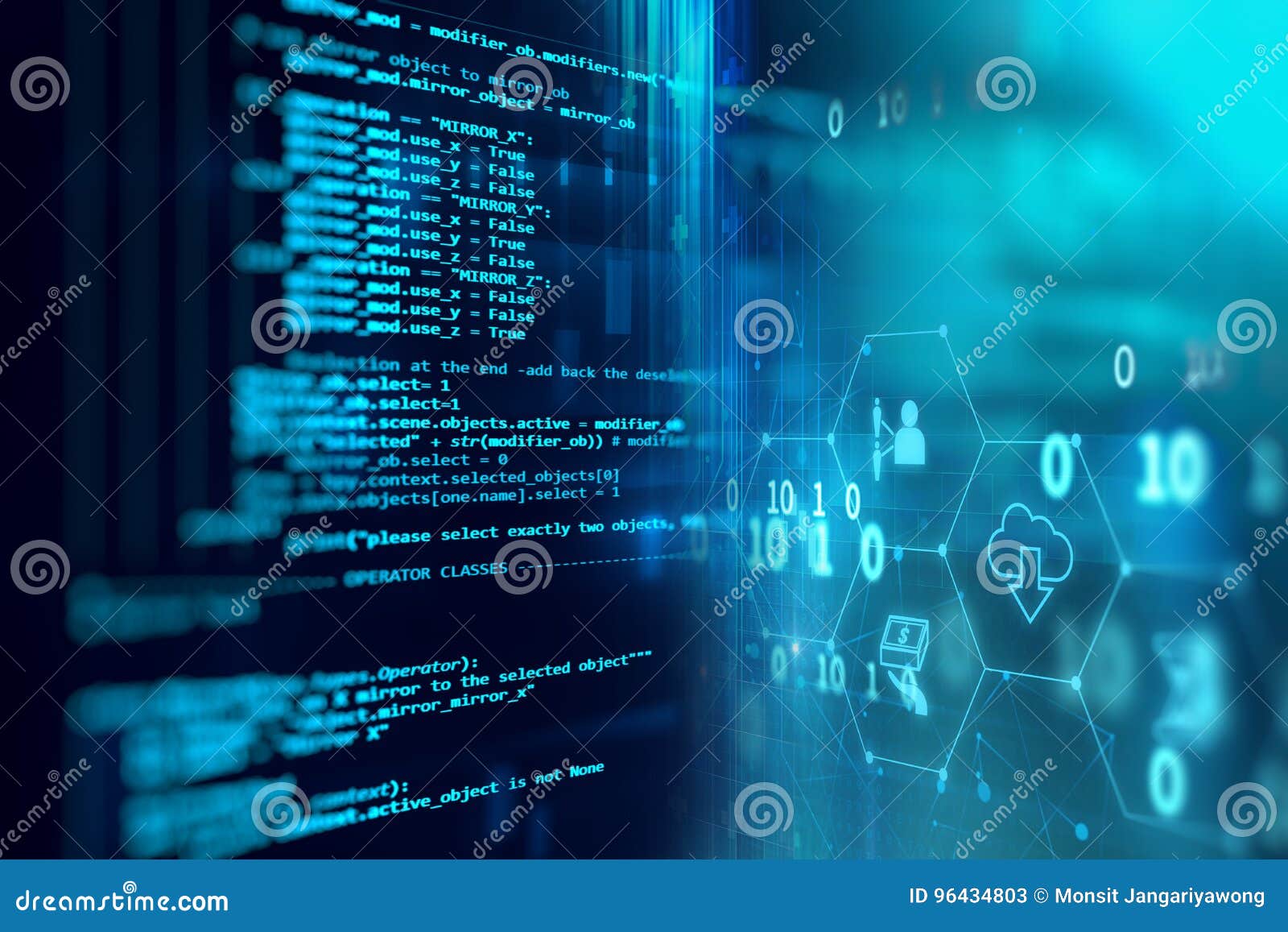 Programming Code Abstract Technology Background of Software Developer ...