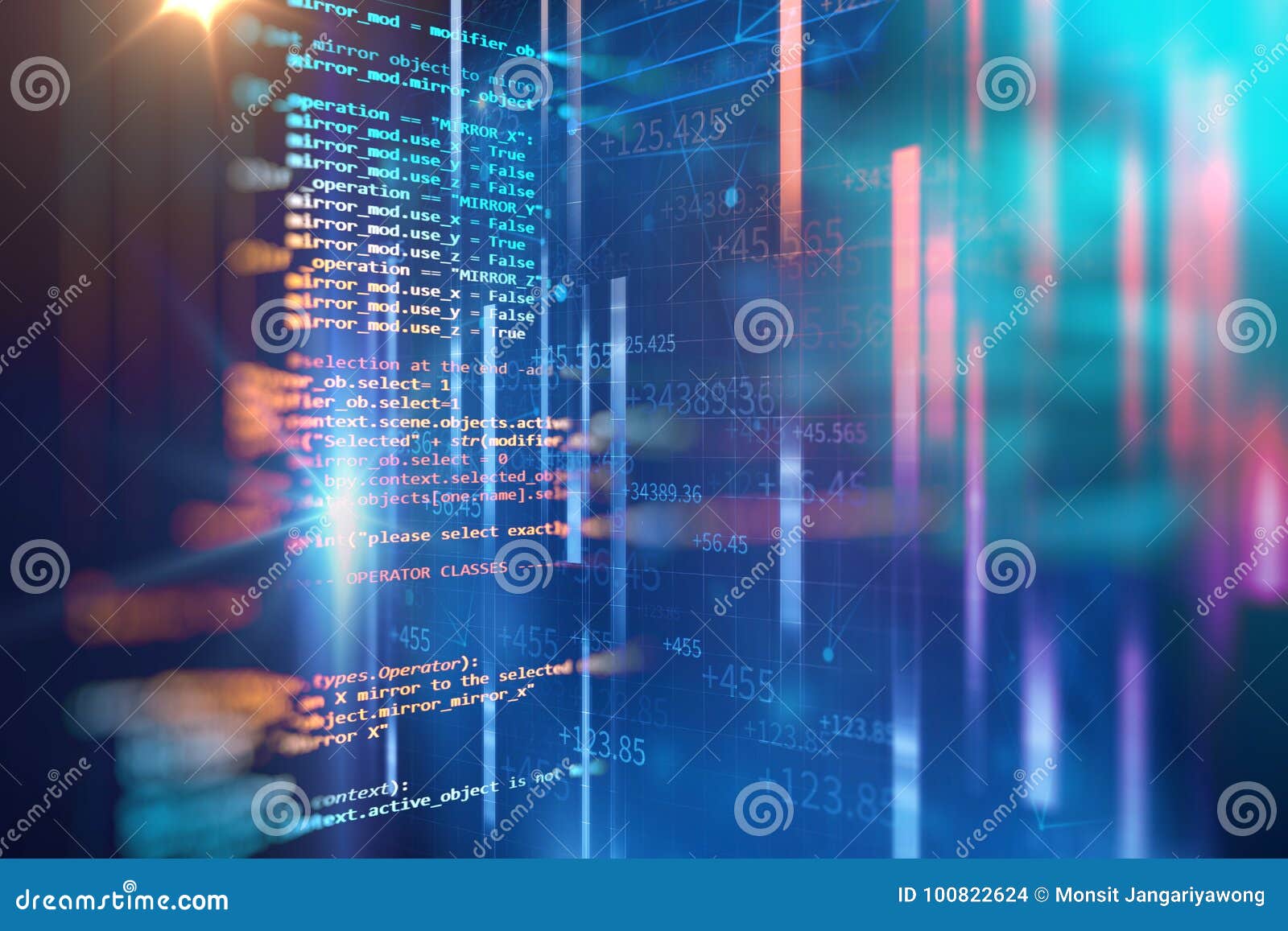 Programming Code Abstract Technology Background of Software Developer ...