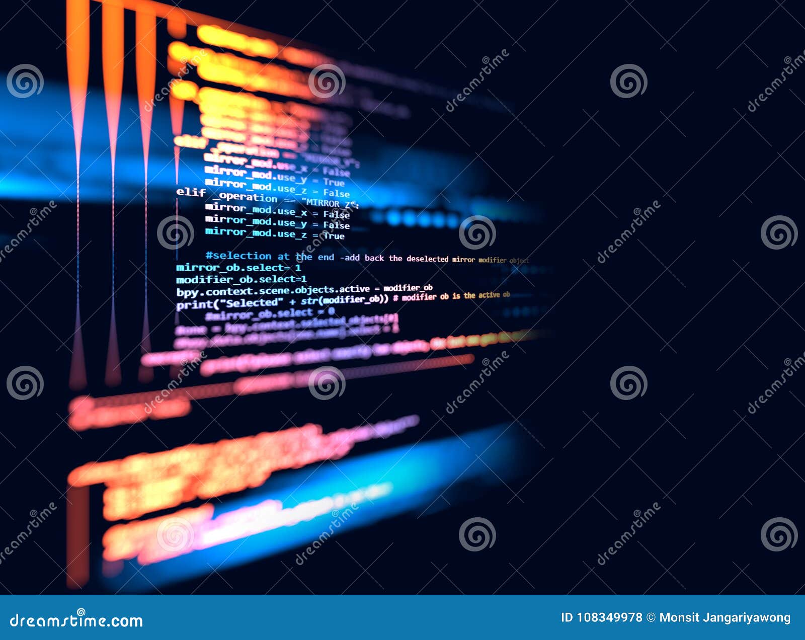 Programming Code Abstract Technology Background of Software Developer and Computer Script Stock ...