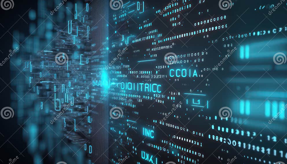 Programming Code Abstract Technology Background Of Software Developer And Computer Stock