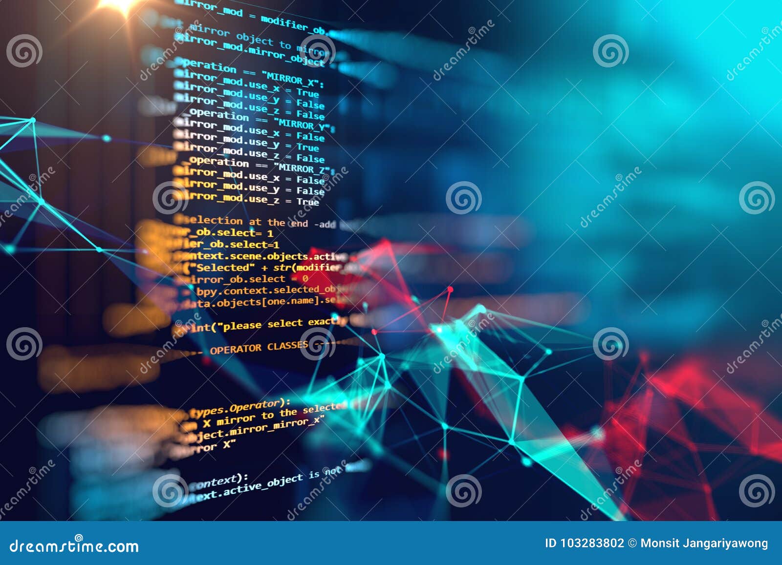 Programming Code Abstract Technology Background Stock Illustration ...