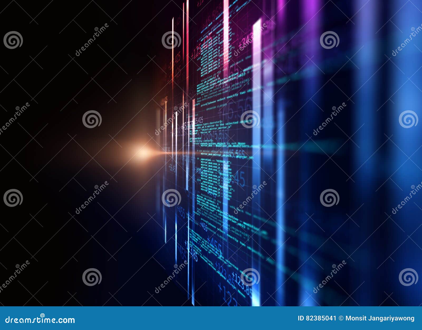 Programming Code Abstract Technology Background Stock Illustration ...