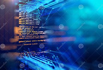 Programming Code Abstract Technology Background Stock Illustration ...