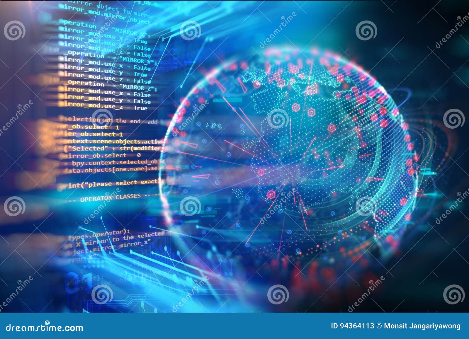 Programming Code Abstract Technology Background Of Software Developer