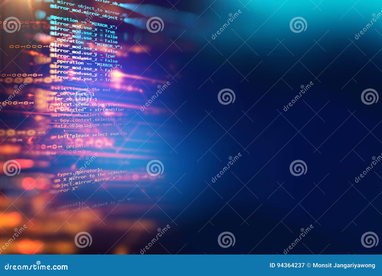 Programming Code Abstract Technology Background Stock Illustration ...