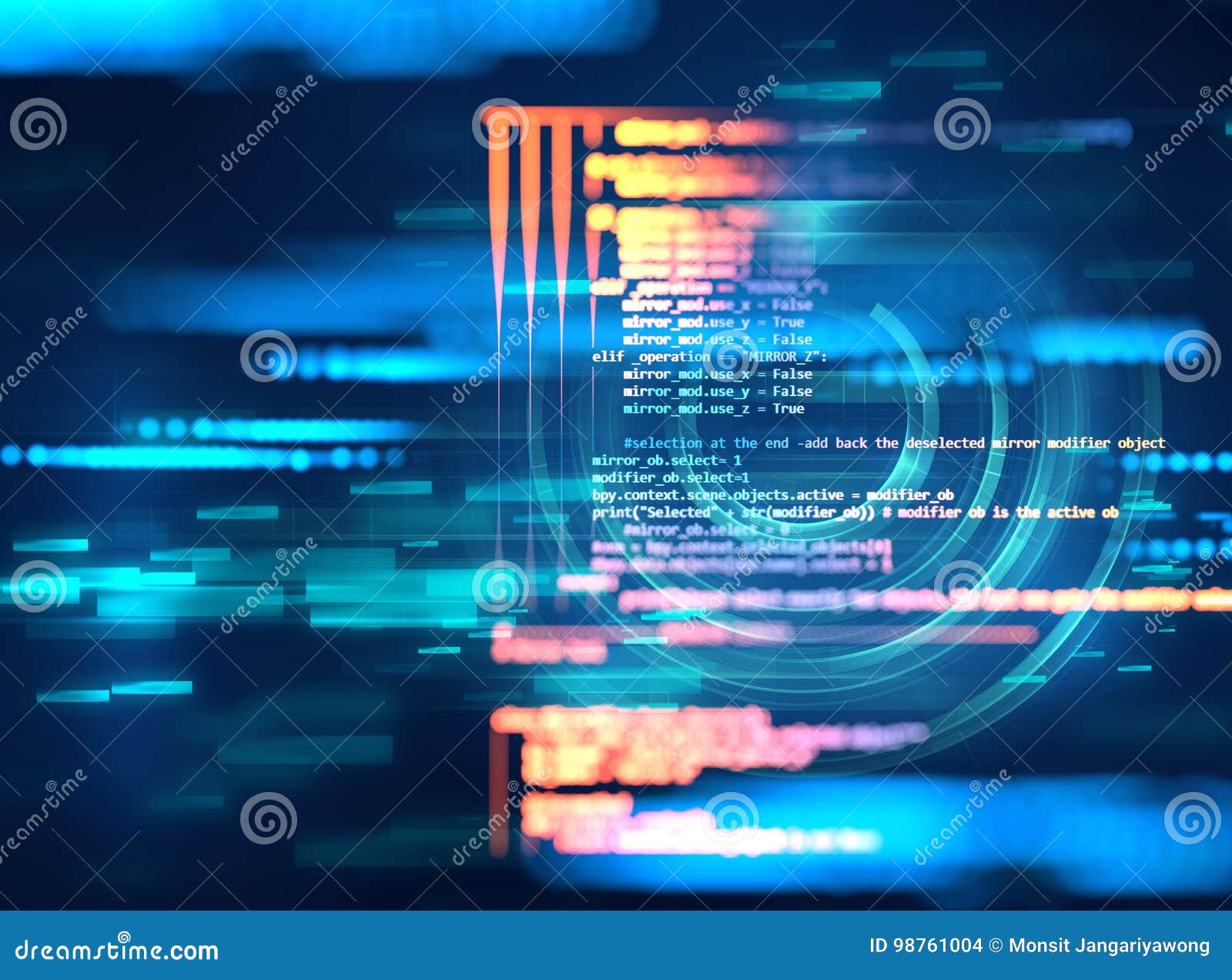Programming Code Abstract Technology Background Stock Illustration ...