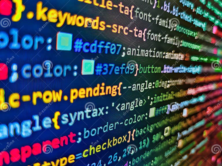 Programming Code Abstract Technology Background of Software Developer ...