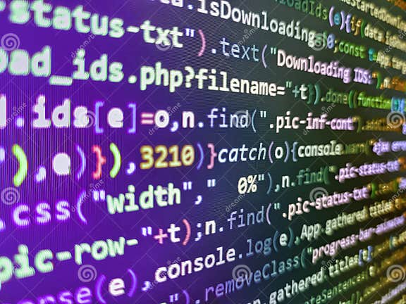 Programming Code Abstract Technology Background of Software Developer ...