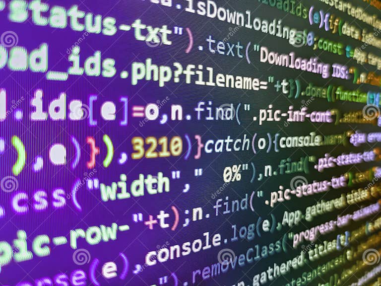 Programming Code Abstract Technology Background of Software Developer ...